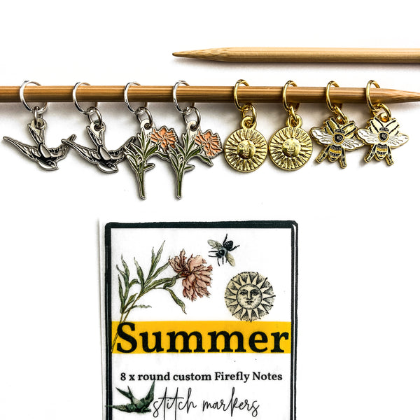 Seasonal stitch marker packs SET OF ALL 4 - Firefly Notes